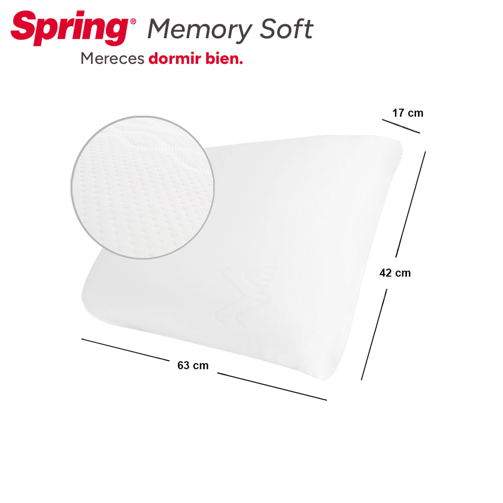 Almohada Sping Memory Soft - Fabricas Unidas
